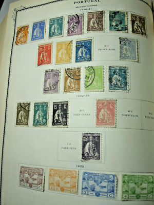 1920's Sheet(s) of 61 Portugal Stamps from 1929 Scott's Album | eBay