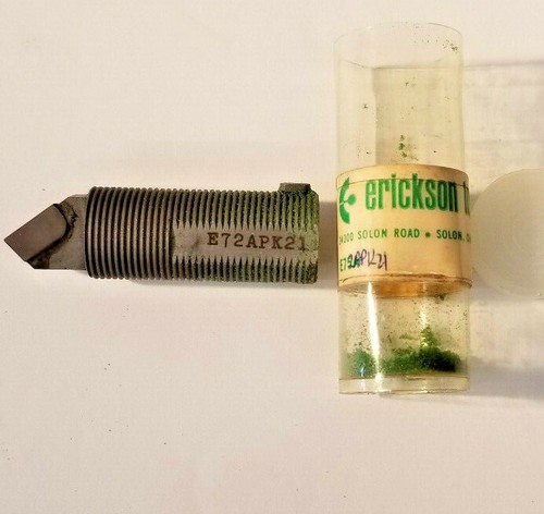 ERICKSON TOOL COMPANY E72APK21 TENTHSET BORING CARTRIDGE, NEW HARD TO ...