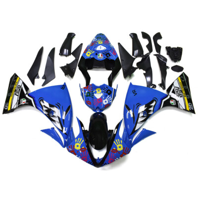 ABS Plastic Blue Black Body Kit for Yamaha YZF R1 2009-2011 Fairings R1 ...