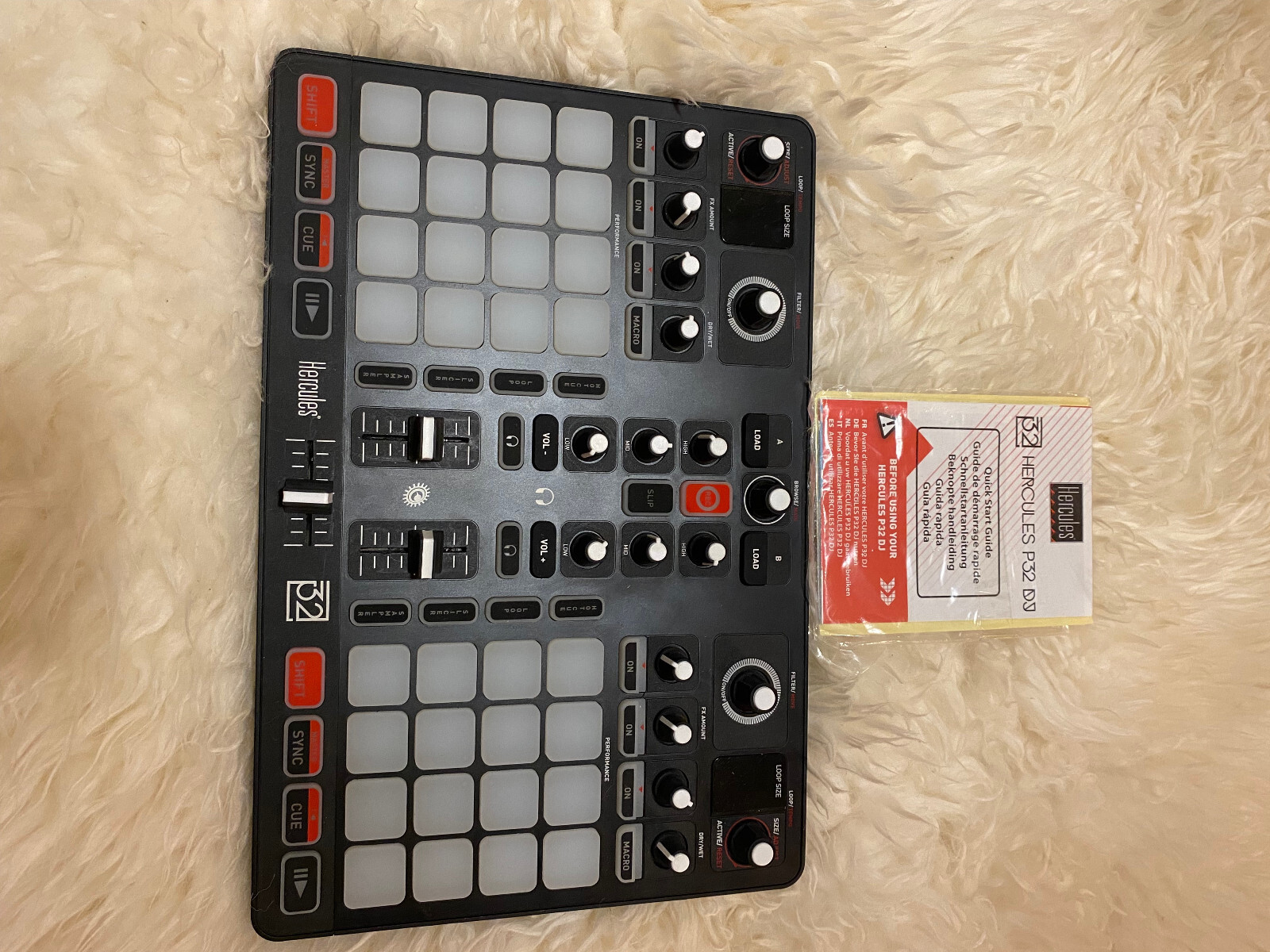 Hercules P32 DJ Controller With High Performance Pads for sale online ...