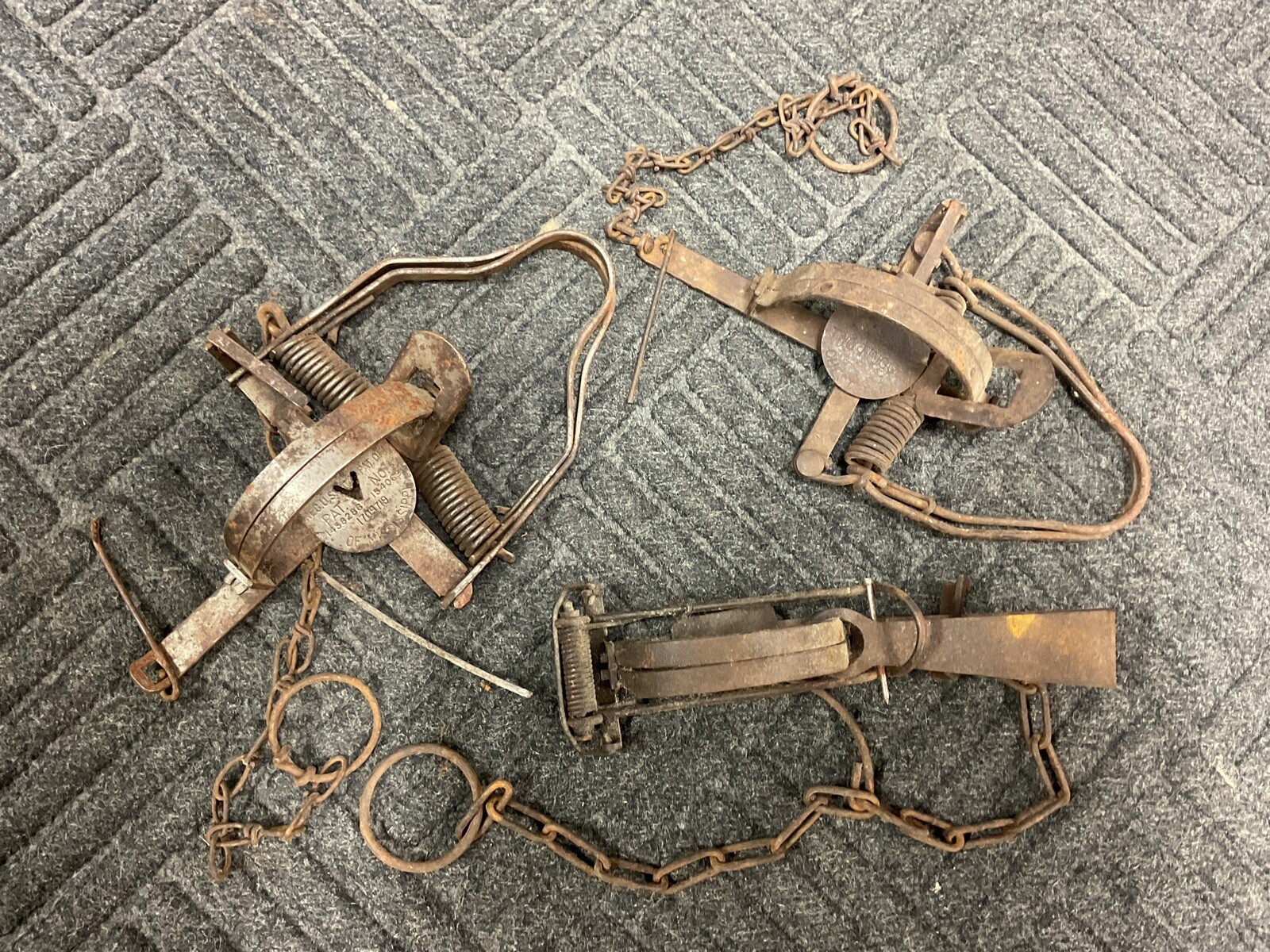 Set Of 3 Vintage Collectable Antique Stoploss Foothold Traps | eBay