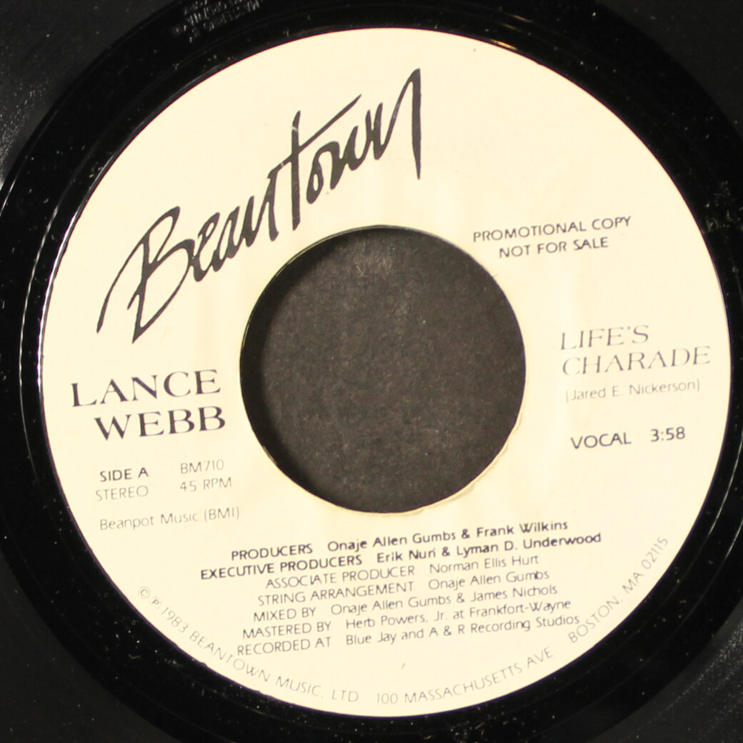 LANCE WEBB: life's charade / instro BEAUTOWN 7" Single 45 RPM | eBay