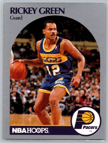 Rickey Green 1990-91 Hoops BASKETBALL #134 Indiana Pacers | eBay