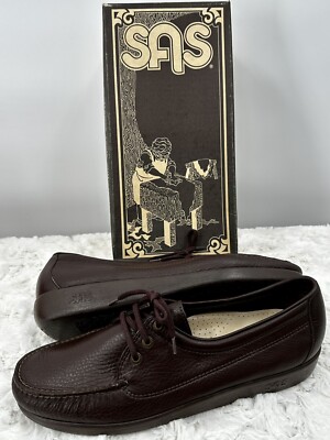 NEW SAS Mens Amigo Lace-UP Loafer Dark Brown Leather Size 14.5 N ...