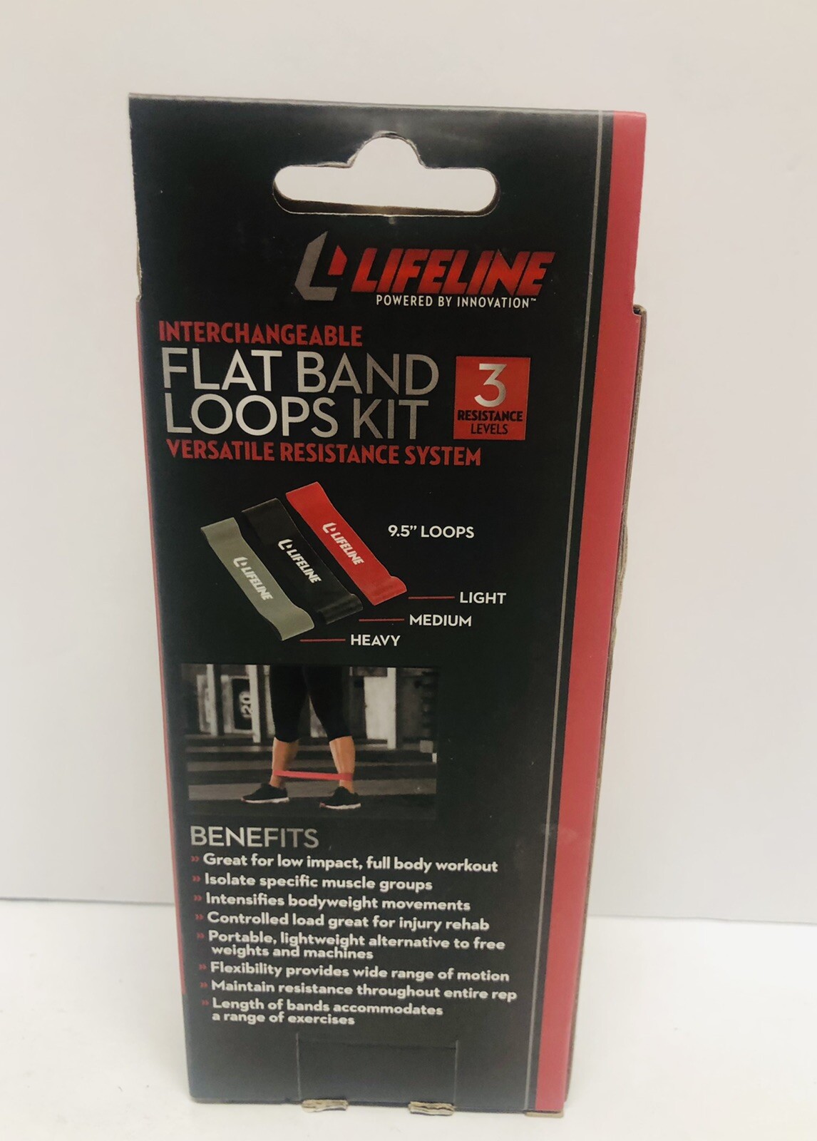 Lifeline Flat Band Loops Kit - 3 Resistance Levels - Versatile ...