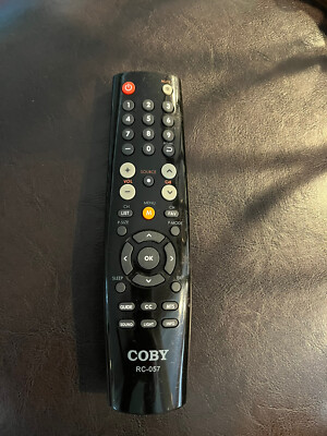 COBY RC-057 Replacement Remote Control LCD TV Black - UNTESTED - No ...