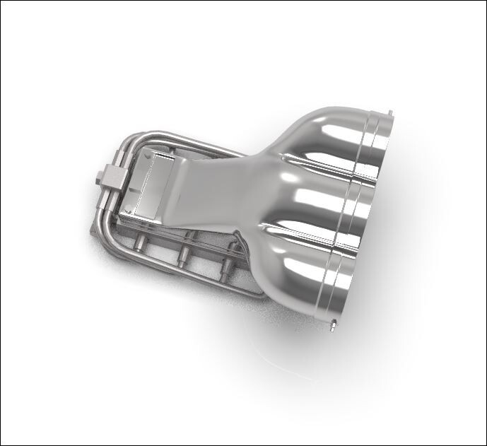 1:16 Enderle style Fuel Injection set. Chrome scoop | eBay