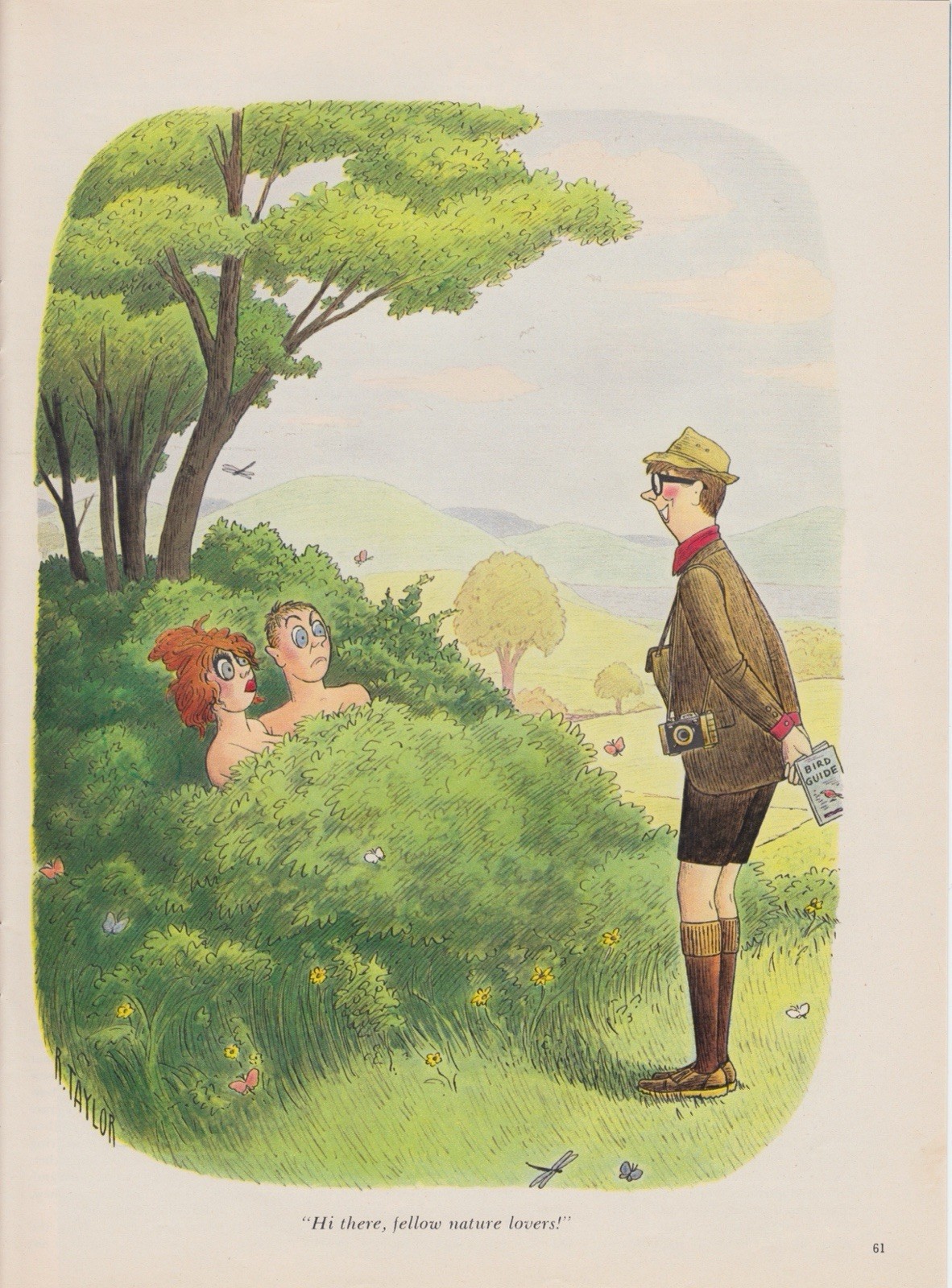 1966 Playboy Magazine Cartoon ‘Hi There, Fellow Nature Lovers’ Vintage ...