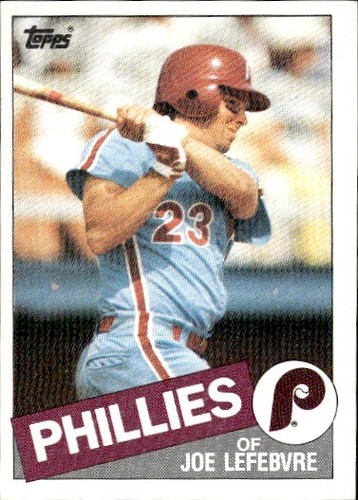 1985 Topps #531 Joe Lefebvre Philadelphia Phillies Baseball | eBay