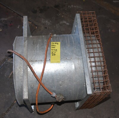 HVAC IN-LINE AXIAL AC ducted fan dust extraction 400mm duct Mesh Guard ...