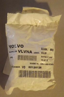 MACK VOLVO PLASTIC CLIP PART NUMBER 85126126 PACK OF 50 NEW IN BAG | eBay