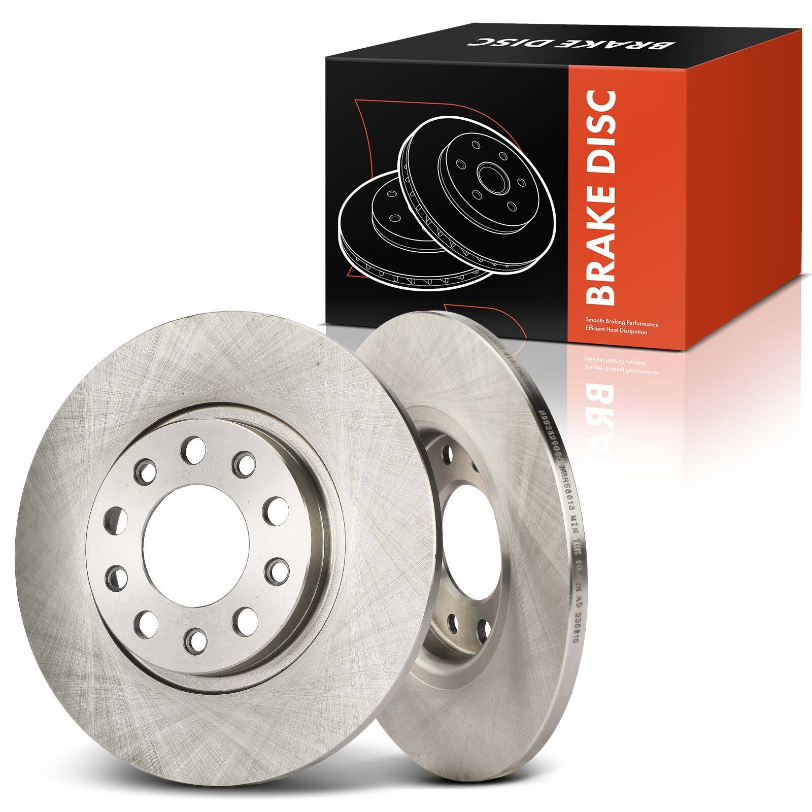 2xRear Side Disc Brake Rotors for Chrysler 200 2015-2017 Jeep Cherokee ...