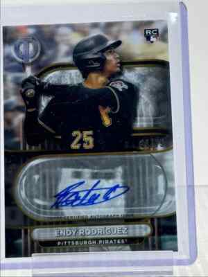 ENDY RODRIGUEZ 2024 TOPPS TRIBUTE ROOKIE AUTOGRAPH GOLD RC AUTO 34/75 ...