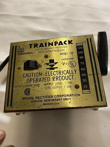 Trainpack HO Transformer #100 Model Rectifier Corp Made in USA | eBay