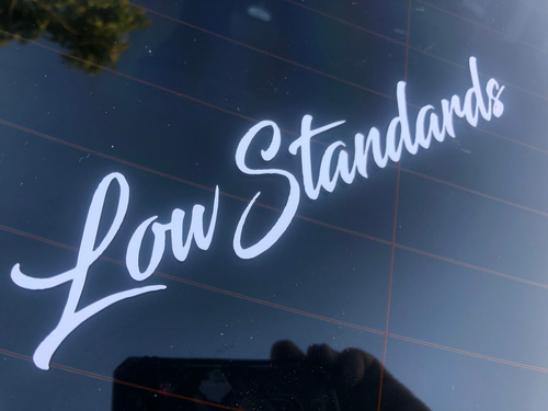 LOW STANDARDS Car Sticker Jdm Turbo window fits nissan toyota wrx ford ...