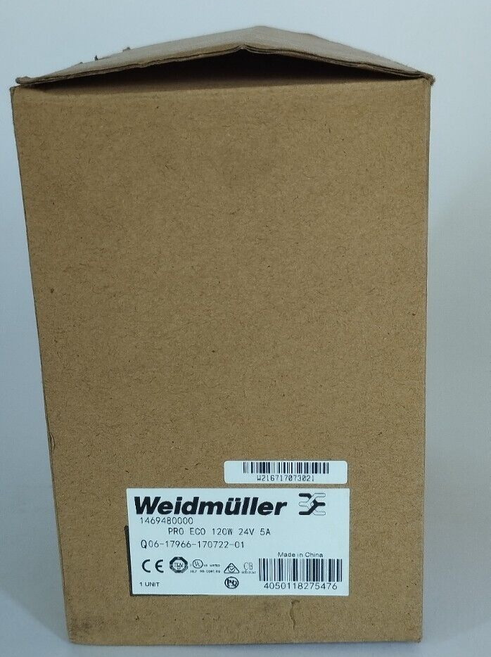 1469480000 Weidmuller PRO ECO DIN Rail Power Supply 120W,24V,5A | eBay