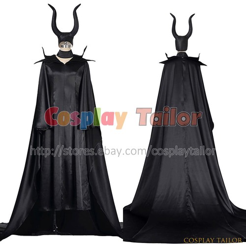 Maleficent Queen Fairy Maleficent Cosplay Black Party Dress Costume ...