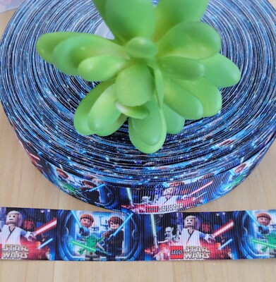 7/8 Inch (1 YD) Star Wars Lego Grosgrain Ribbon Stormtrooper Luke ...