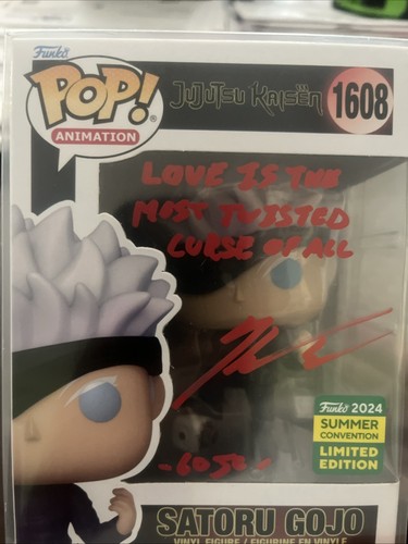 Funko Pop! Jujutsu Kaisen Satoru Gojo #1608 SDCC 2024 Shared Kaiji Tang ...