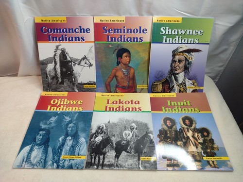NATIVE AMERICANS Indians 6 Juvenile NF Shawnee Comanche Inuit Ojib ...