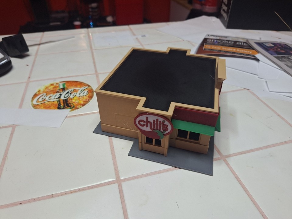 Ho Scale Chilis Style Building Ho Train Building Built Ho Model Train ...