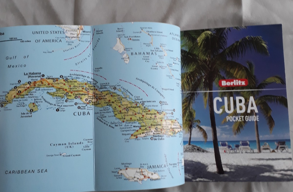 CUBA - POCKET TRAVEL GUIDE BOOK - BERLITZ - DICTIONARY COLOUR MAP ...