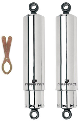 Progressive 412 Series Heavy Duty Chrome Covered 13.5" Rear Shocks (412 ...