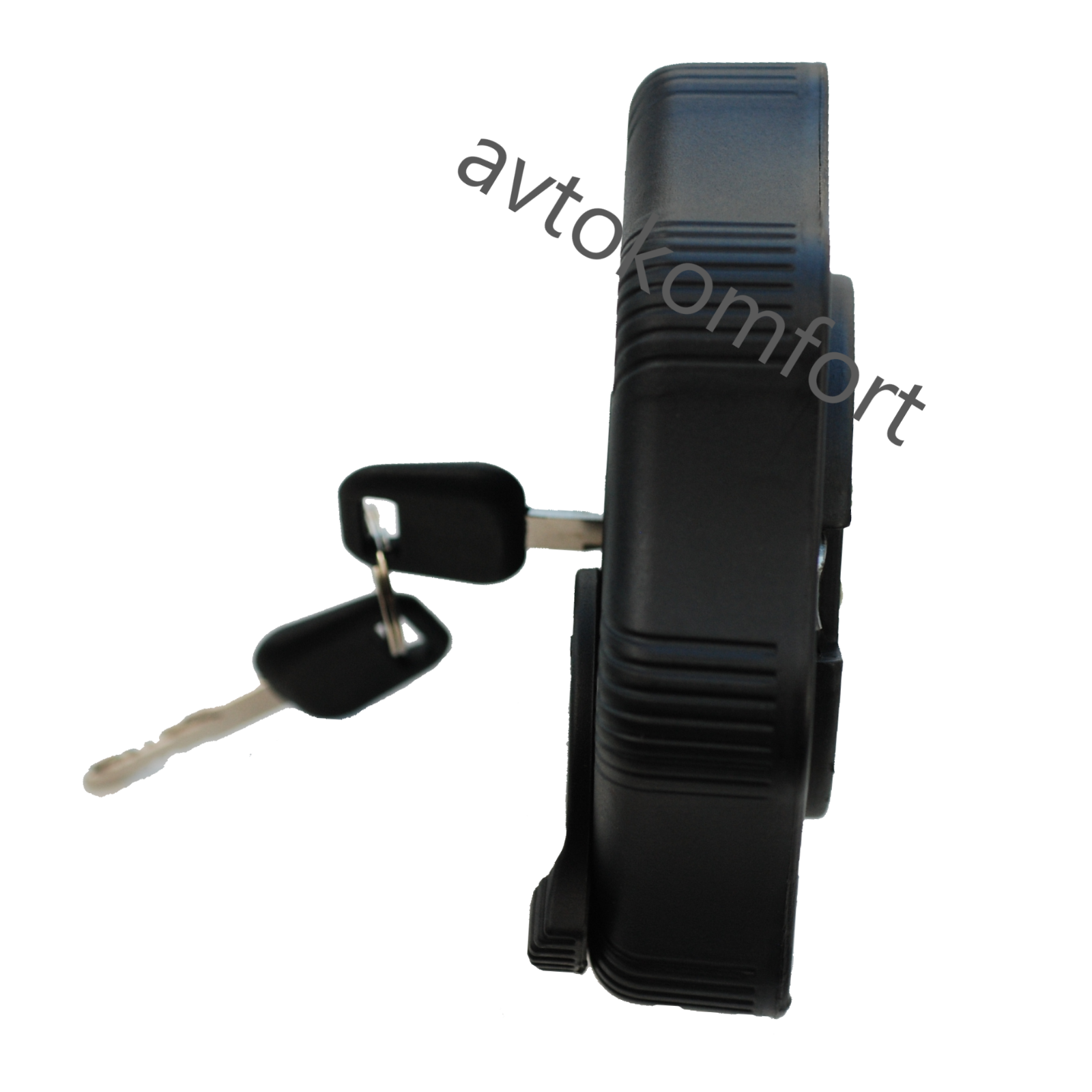 Black 80mm Locking Diesel Fuel Tank Cap For Truck Two Locking Keys For ...