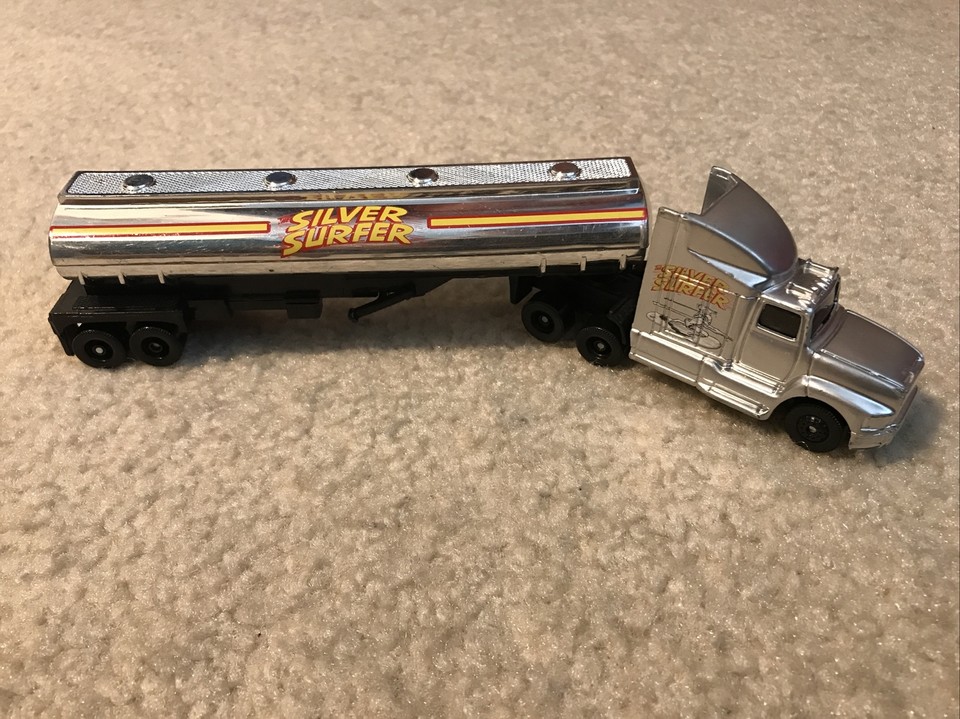 Maisto Marvel Silver Surfer Mini Haulers Oil Tanker Truck Die-cast Toy ...