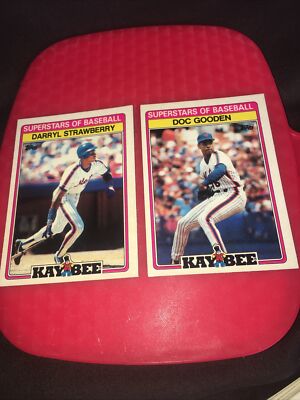 1989 Topps Kaybee Superstars Baseball #29 Darryl Strawberry #14 Doc ...