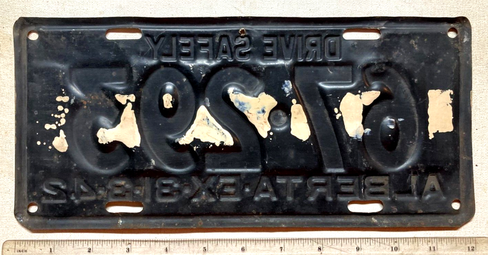 Exp 31-3-1942 Alberta Passenger License Plate 67-293 (1941 - 1942 ...