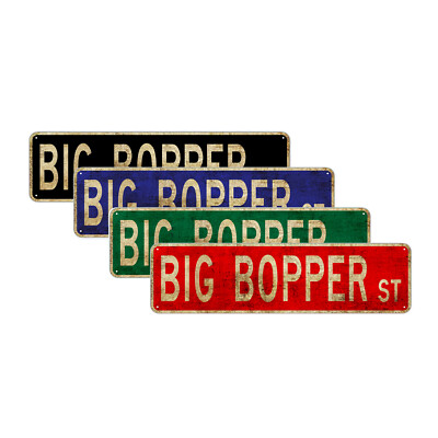 Big Bopper ST Vintage Sign| Garage Bar Pub Café Street Décor Aluminum ...