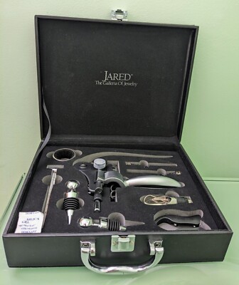 Jared "THE GALLERIA OF JEWELRY" Gift Wine Opener Tools Set in Box | eBay