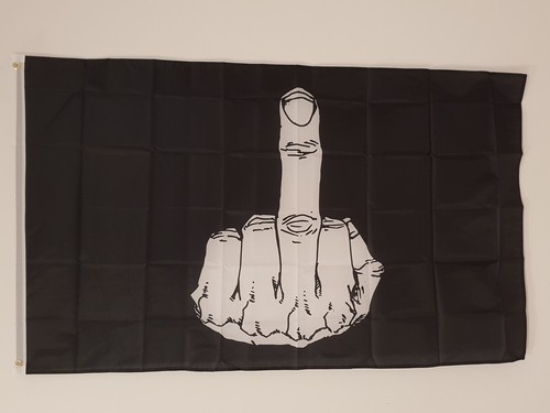 Quality Middle Finger Flag 150 x 90cm Banner for the Man Cave garage ...