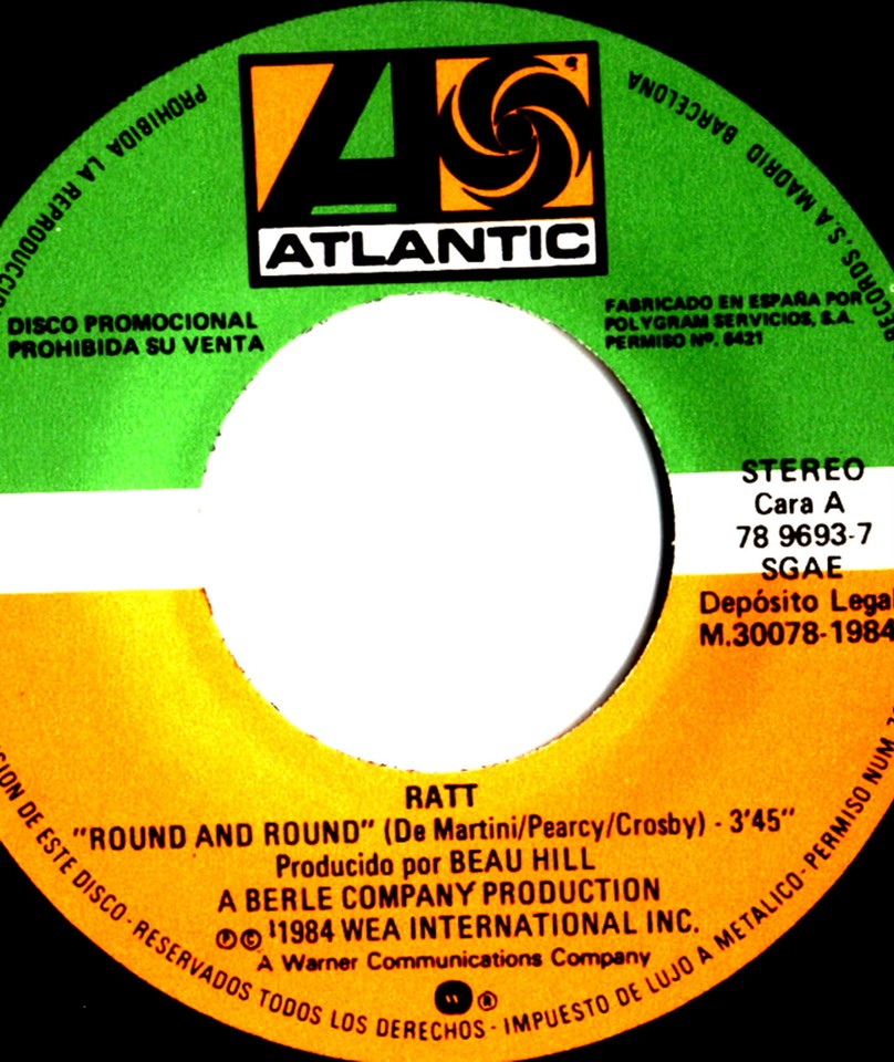 7" - Ratt - ¡Escapa! (Round And Round) SPANISH PROMO SINGLE EDIT.1984 ...