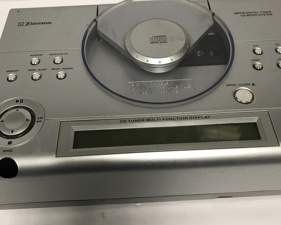 Emerson ES30 AM/FM Digital Tuner CD Micro System Vertical CD Player ...