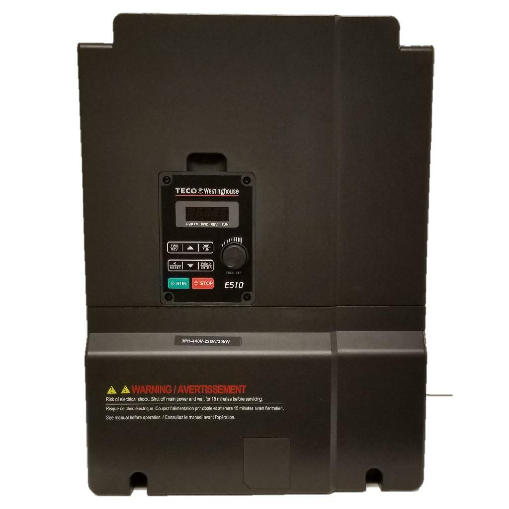 30 HP 3 PHASE 230 VOLTS TECO NEMA 1/IP20 VARIABLE FREQUENCY DRIVE E510 ...