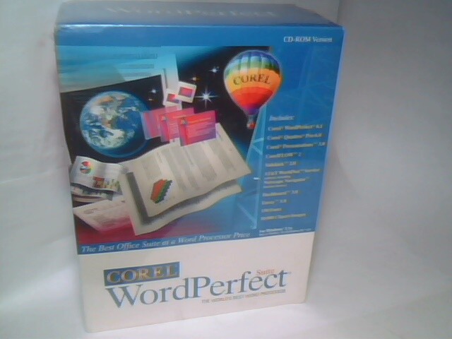 NEW SEALED Corel Wordperfect Suite 6.1 CD-ROM Windows 95 / 3.1 / NT 3. ...