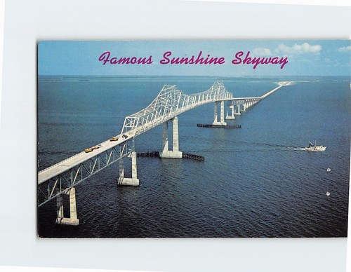 Postcard Famous Sunshine Skyway Bridge USA | eBay