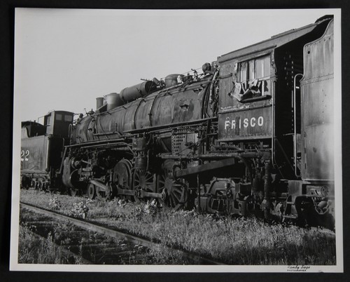 FRISCO Locomotive Steam Engine 1522 Photograph 8x10 Vtg 1950s Railroad ...