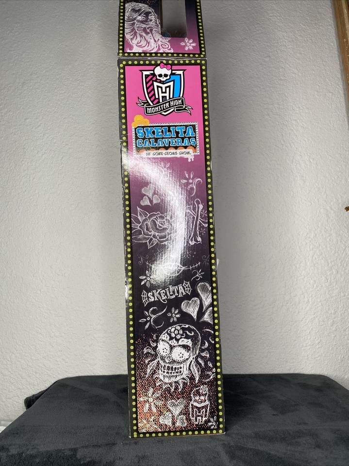Monster High SKELITA CALAVERAS 28" TALL Doll Set Gore-Geous Ghoul ...