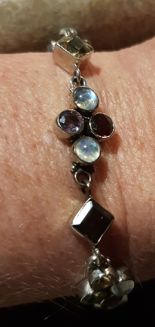 Vintage Sterling Nicky Butler Gemstone Bracelet | eBay