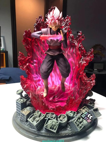 UK Studio DragonBall DBZ Rose Goku GK Resin Painted LED Figurine Model ...