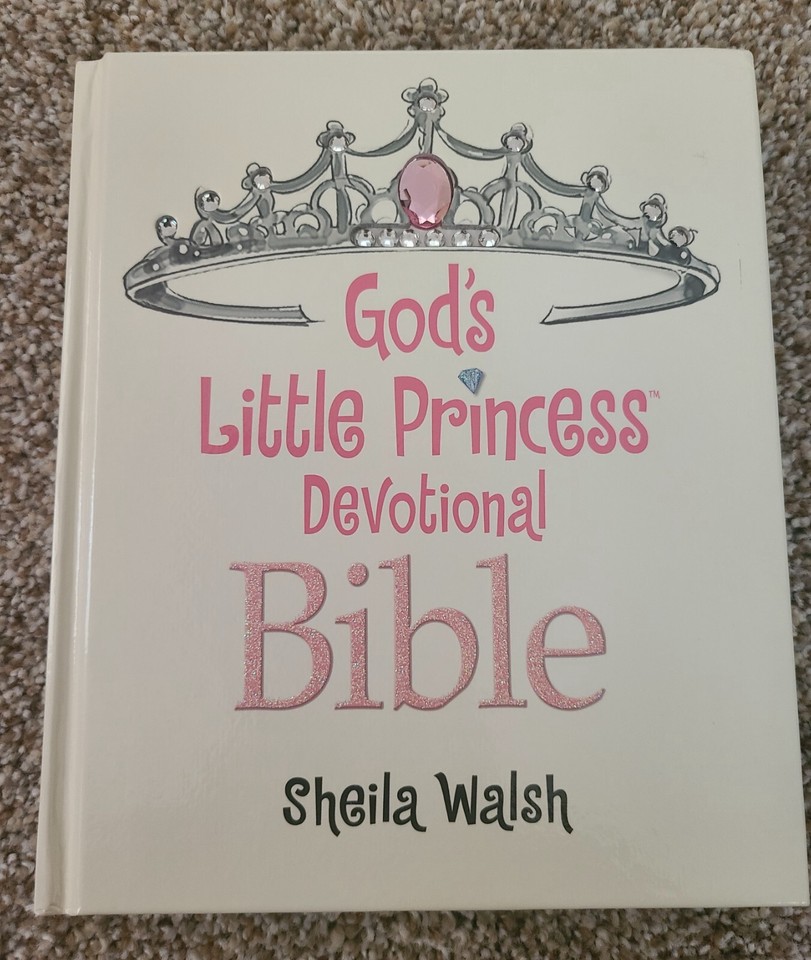 God's Little Princess Devotional Bible and Cute Pink Denim Carrying Zip ...
