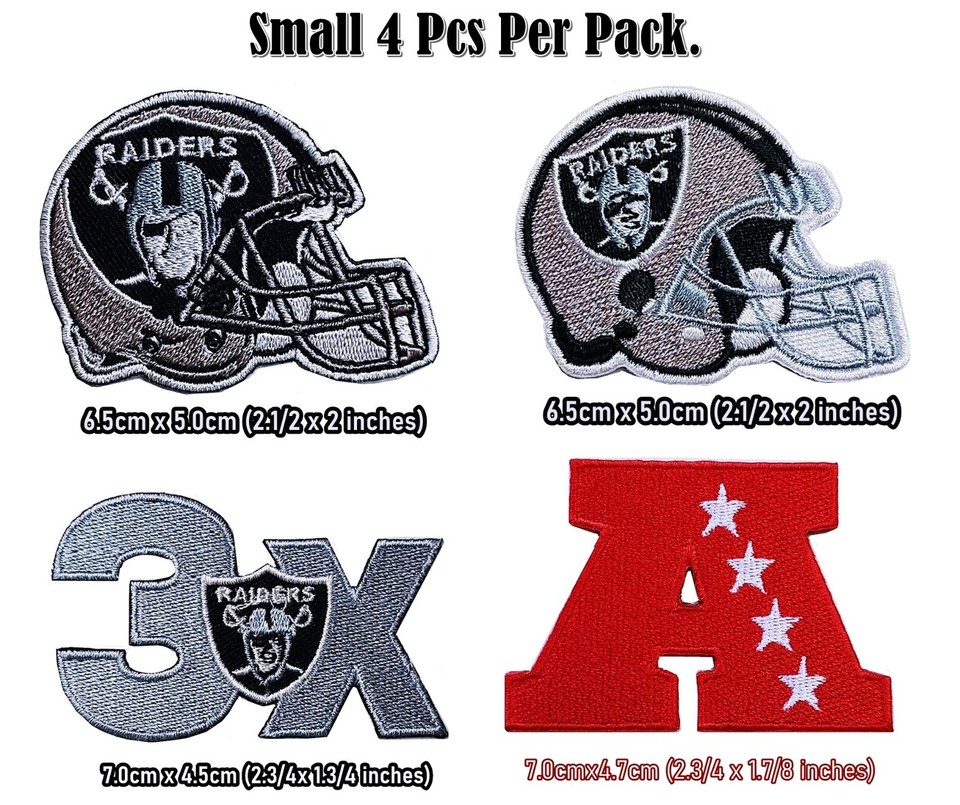 Oakland Raiders NFL Football Patches Embroidery iron,sew(From Thai by ...