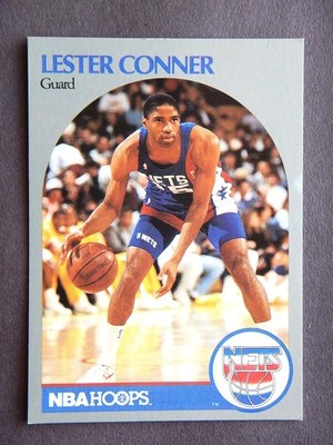 Lester Conner #195 NBA Hoops 1990 Basketball Card (New Jersey Nets) | eBay