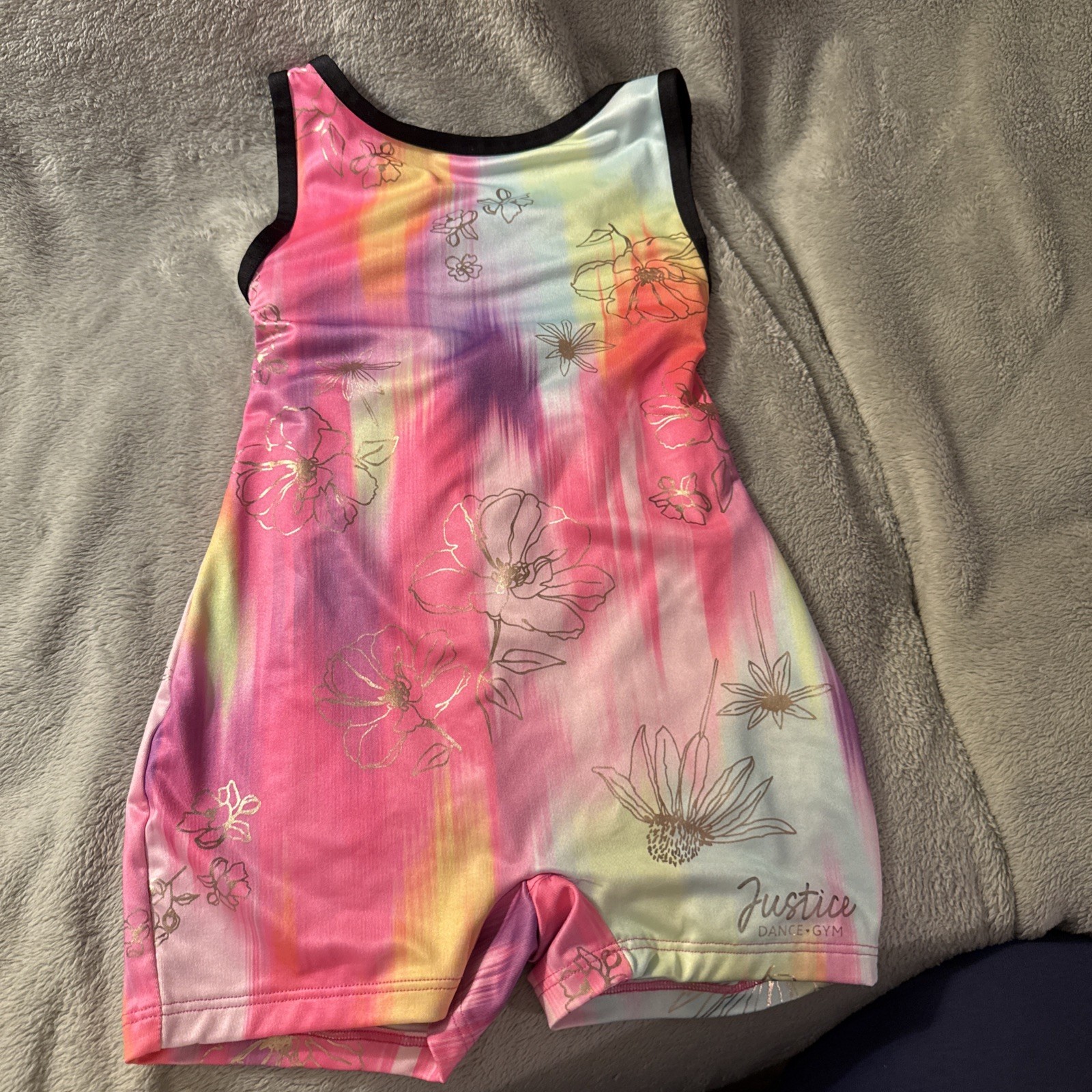 Justice Girls Dance Gymnastics Leotard Unitard Multic… - Gem