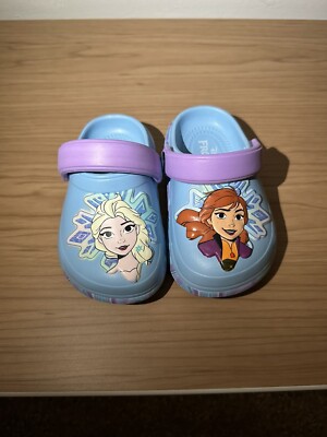 Blue And Purple Frozen Crocs Brand New Never Been, Used No Tag Size 5 ...