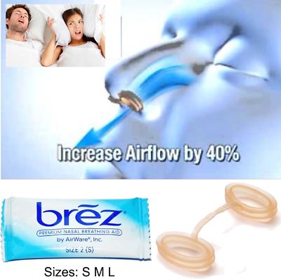 Anti Snoring Nose Insert Device Breathing Sleep Aid Nasal Air Vent No ...