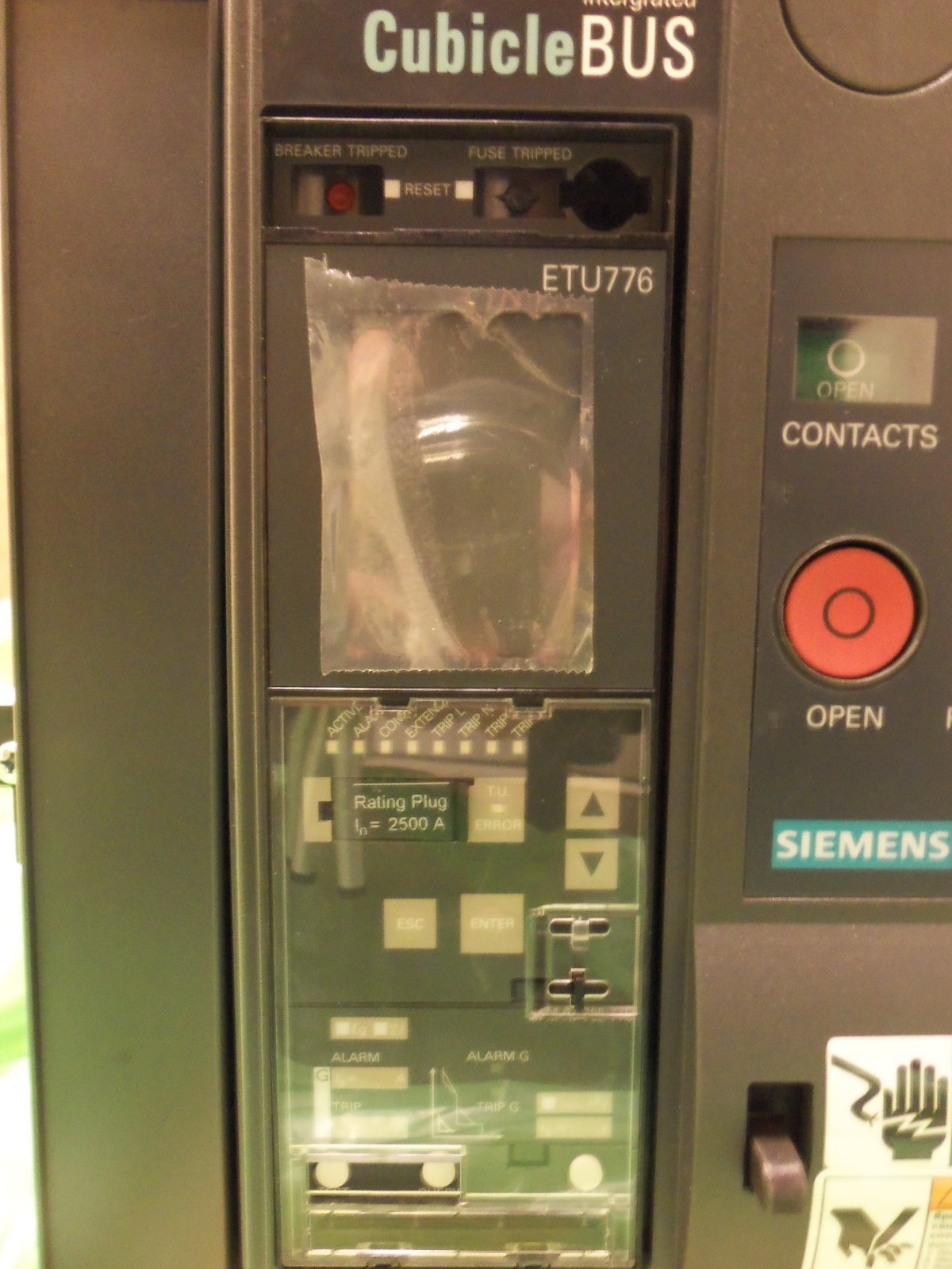 NEW SIEMENS CUBICLEBUS WLH2A332 3200A 3 POLE BKR 2500A ETU776 TRIP UNIT ...